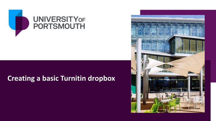 Basic Turnitin dropbox