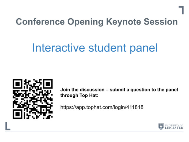 Conference keynote panel discussion