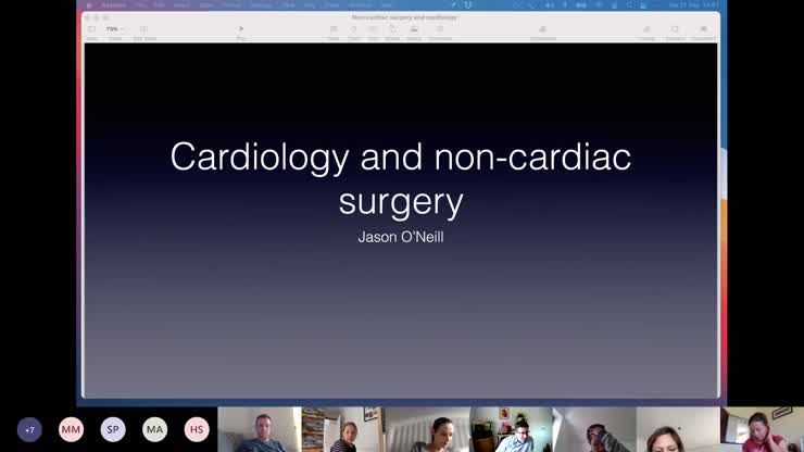 Cardiology and Non-Cardiac Surgery by Dr Jason O'Neill