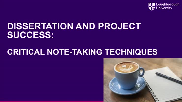 Critical note-taking techniques_ Dissertation and Project Success ...