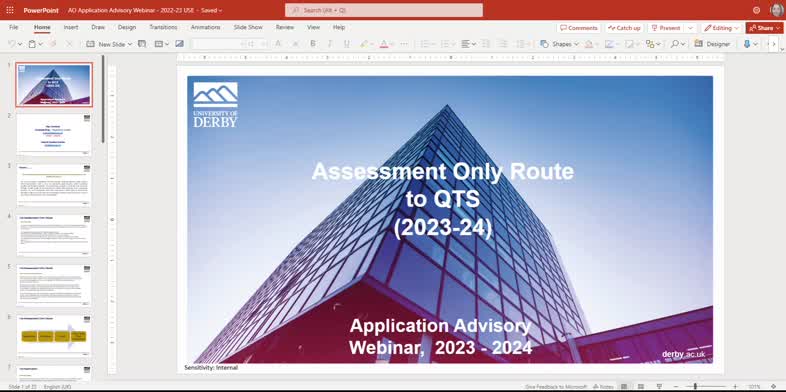 Assessment Only route to QTS - Advisory Video