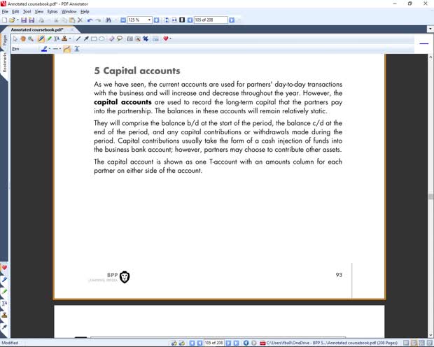 AAT FAPR Chapter 4 Section 5 Capital accounts