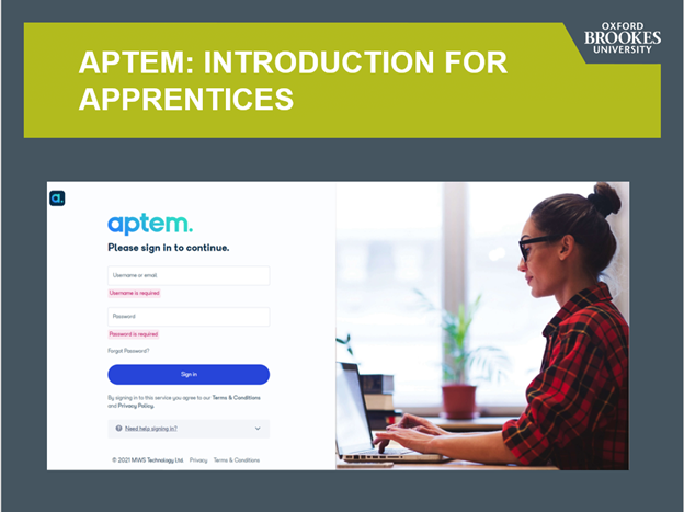APTEM: Introduction for Apprentices