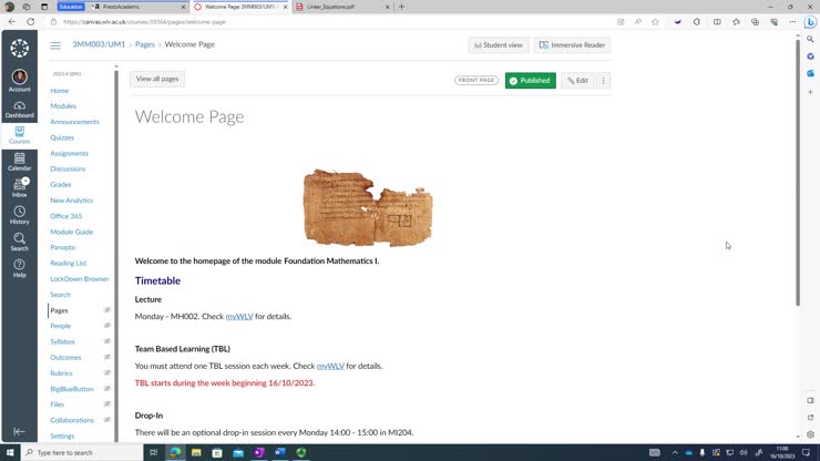Lecture 3 Linear Equations