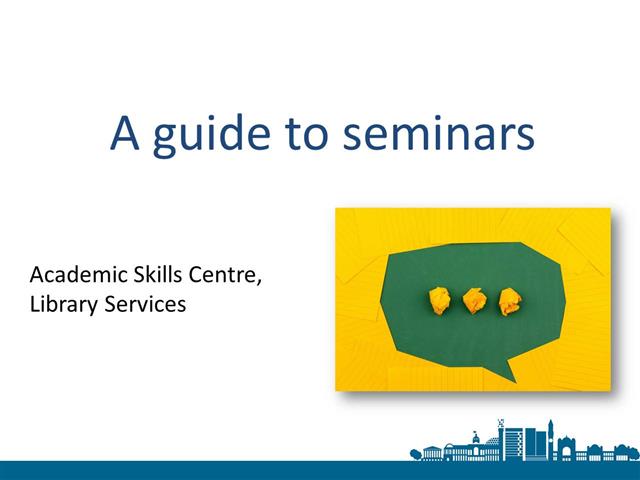 A guide to seminars