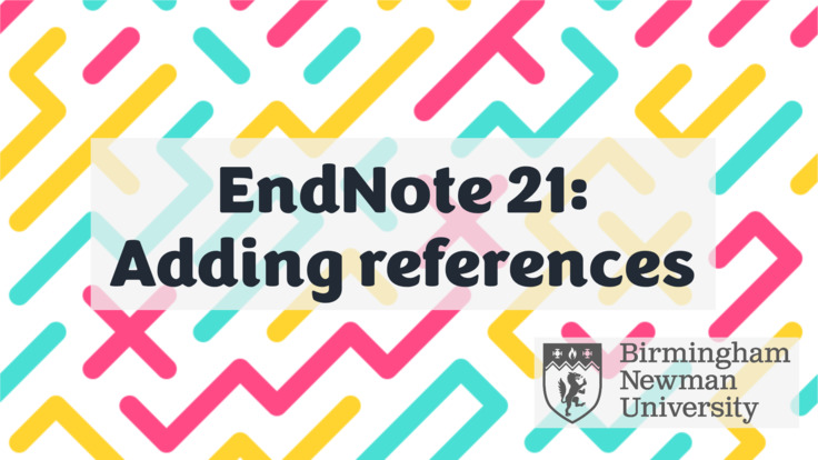 EndNote adding references