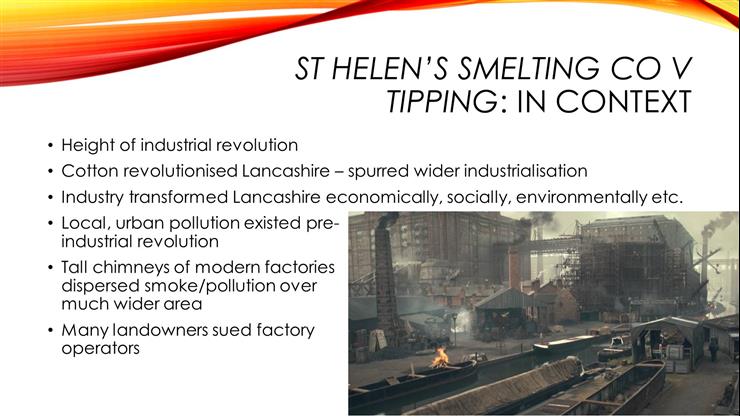 Lecture - Reading cases II: Contextual analysis of St Helen’s Smelting ...