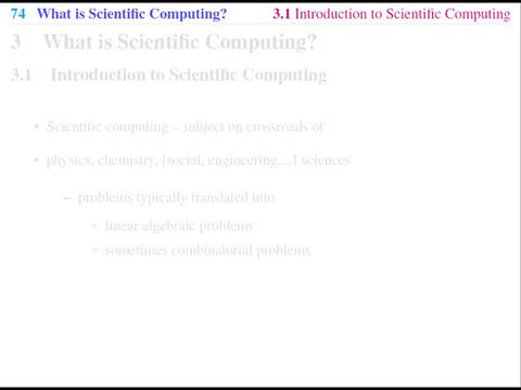 Intro to Scientific Computing on 2/18/2015 (Wed)