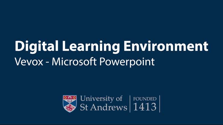Digital Learning Environment - Vevox in Powerpoint