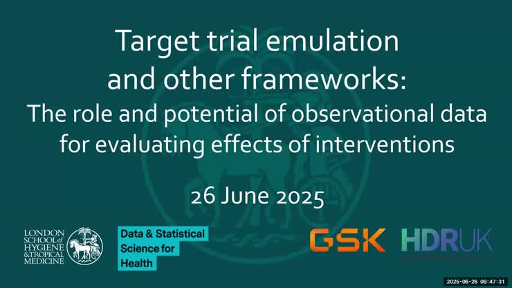 Target trial emulation and other frameworks