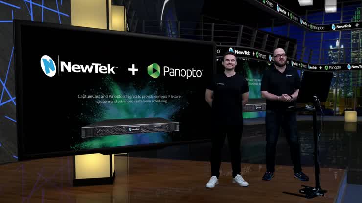 NewTek & Panopto: CaptureCast Demonstration in a Virtual Studio Live