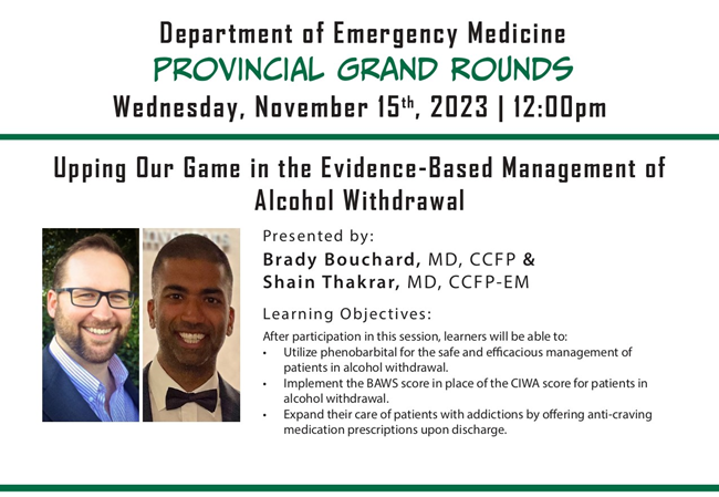 Upping Our Game in the Evidence-Based Management of Alcohol Withdrawal