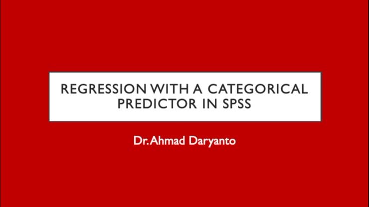 regression with categorical predictor