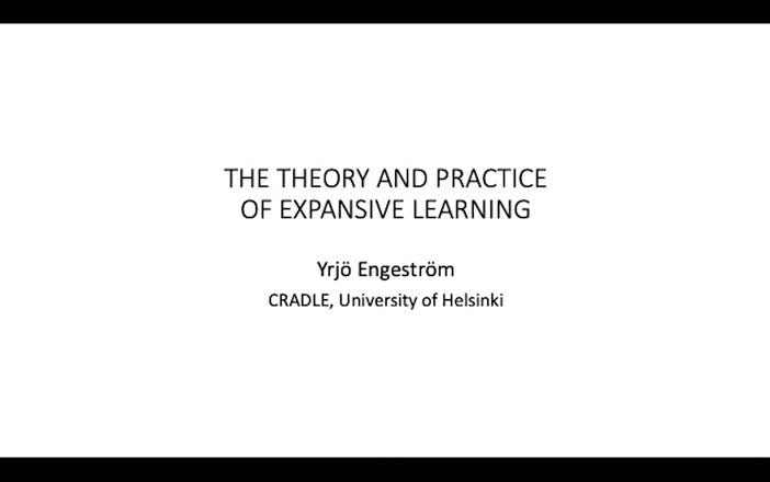 Module 9 Yrjö's lecture about expansive learning