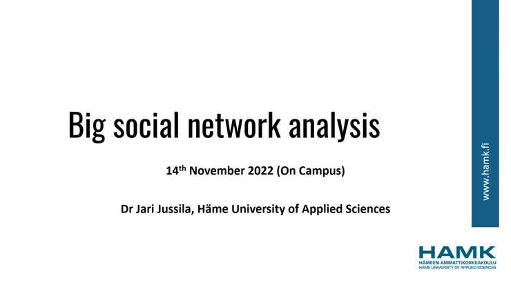 Big social network analysis