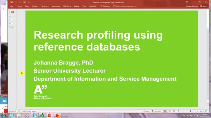 Research Profiling Full