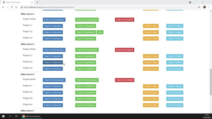MOS Excel Project 4-2 - 2021 UPDATE