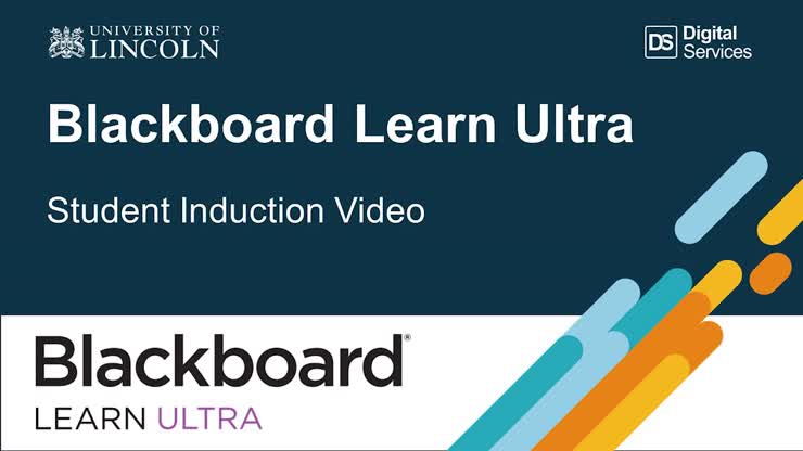 Blackboard Ultra - Student Induction Video
