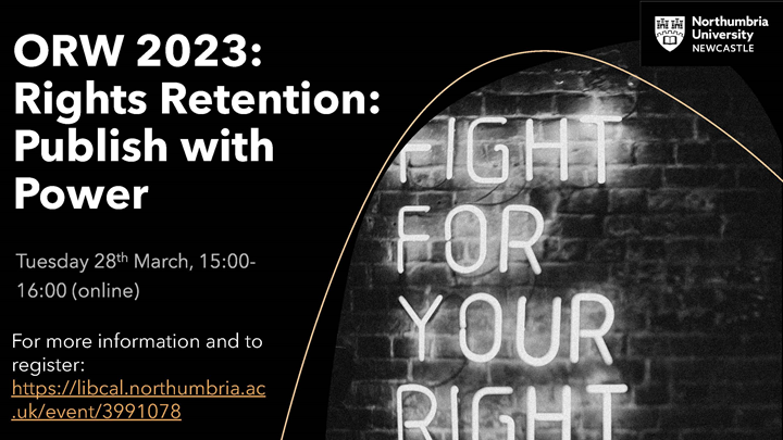 Rights Retention: Publish with Power – Protect your Rights