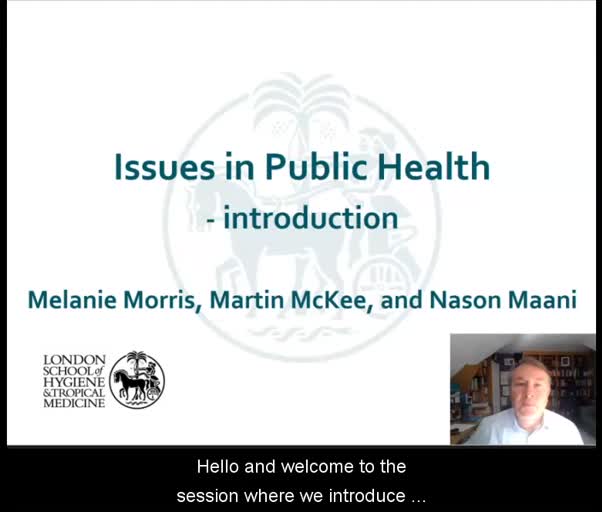 Issues in Public Health module introduction