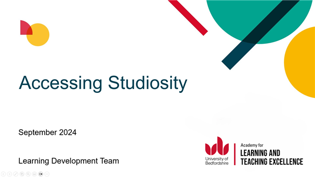 Accessing Studiosity