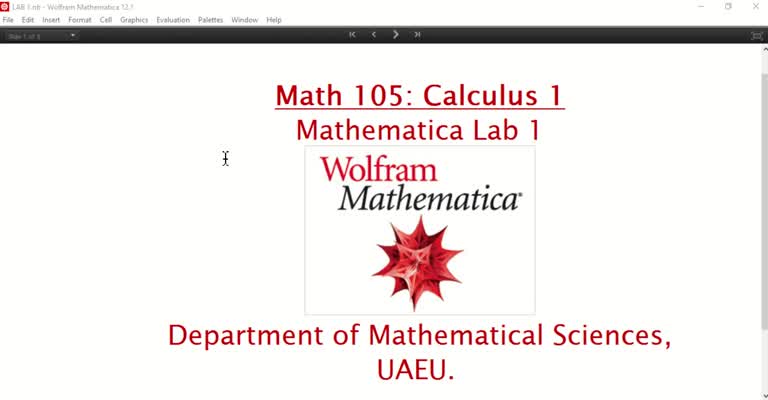 Mathematica Lab 1