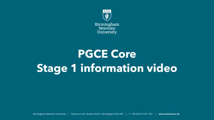 Stage 1 information video for partner schools