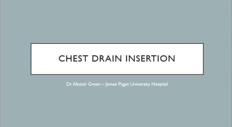 Chest Drain Insertion