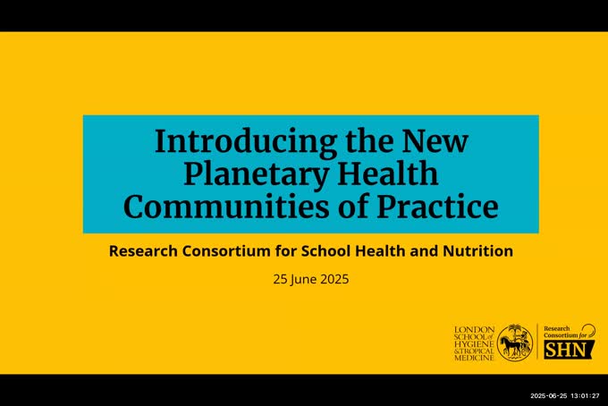 Introducing the new Planetary Health CoPs