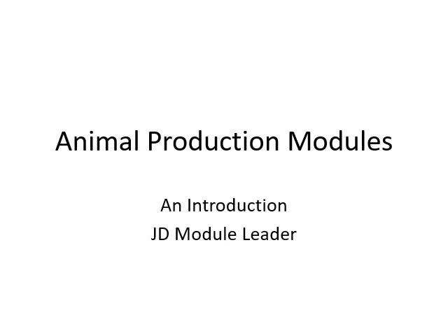 Intro to Animal Prod 2022