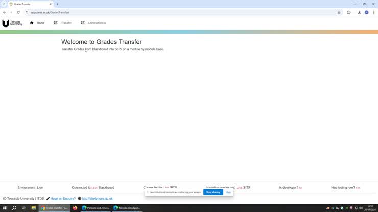 Grades Transfer