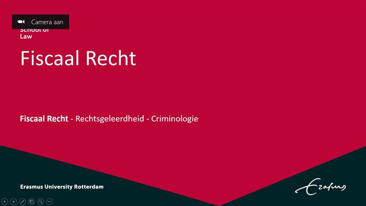 Fiscaal Recht presentatie