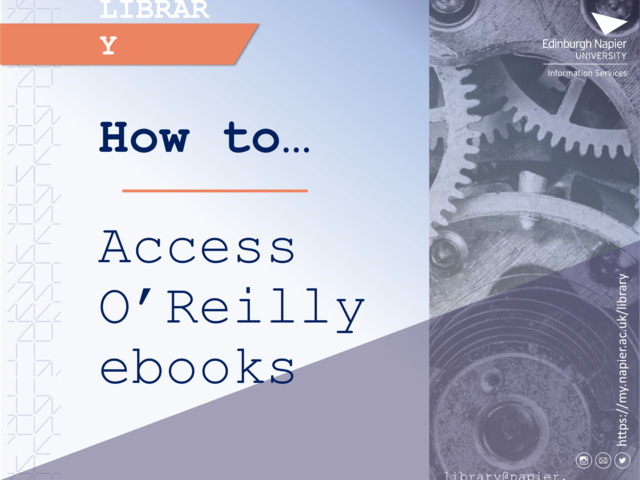 How to Access O'Reilly EBooks