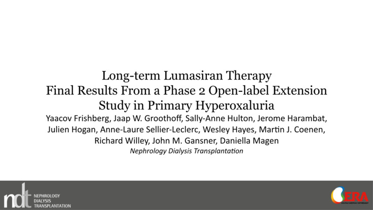 Long-term Lumasiran Therapy Final Results From a Phase 2 Open-label ...