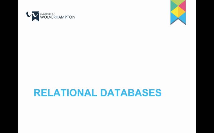 7CI022 1 - Introduction Pt 4 - Relational Databases