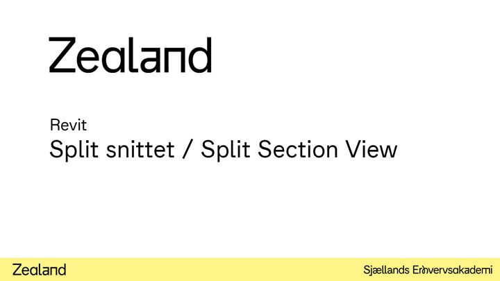 Split snittet / Split Section View