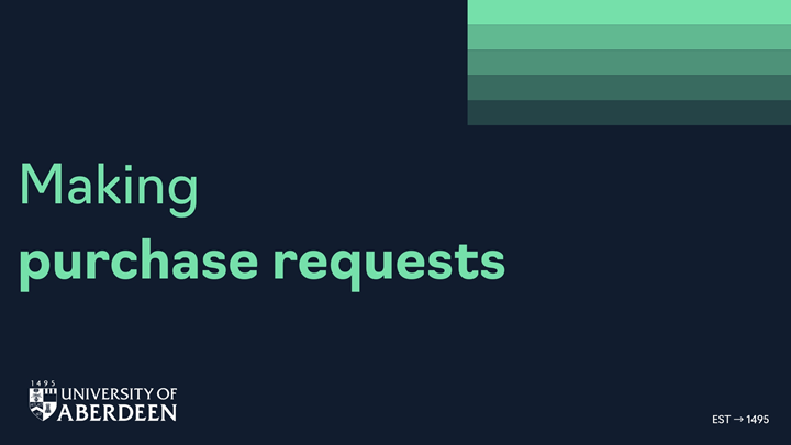 8. Making Purchase Requests