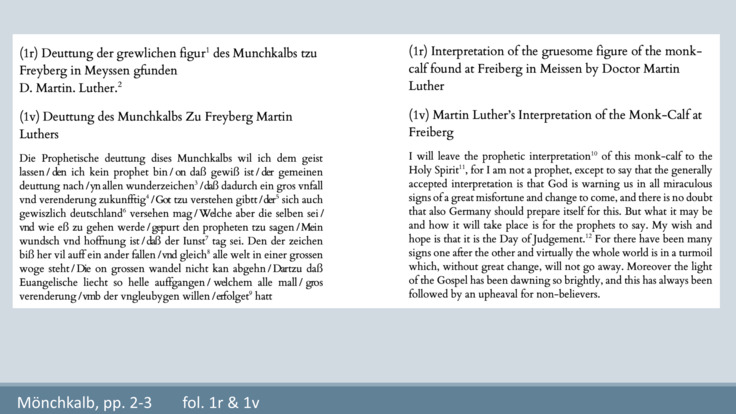 1523 Reformation Pamphlets 1: Mönchkalb