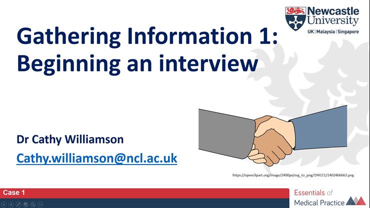 Gathering Information 1: Beginning an Interview