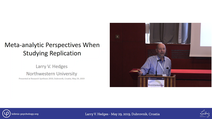 Larry V. Hedges: Meta-analytic Perspectives When Studying Replication