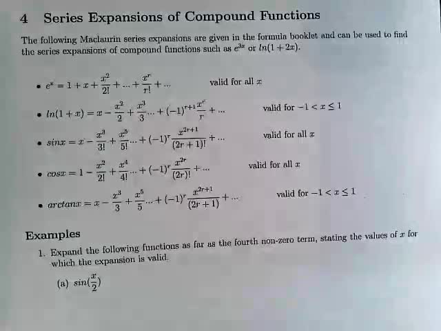 Series Expansions of Compound Functions