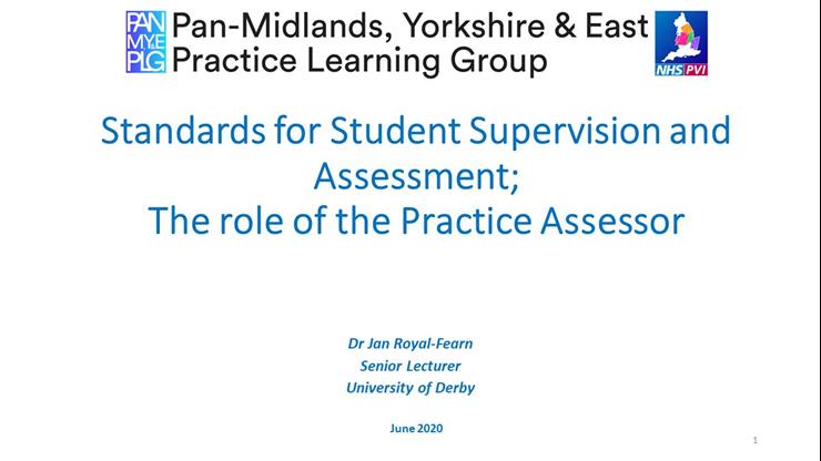 SSSA and the practice assessor role