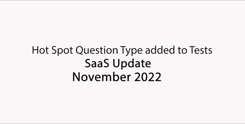 Hot Spot Question Type added to Tests