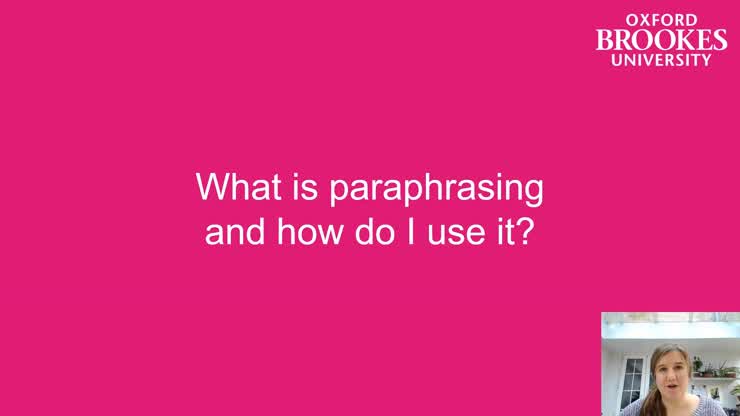5. Paraphrasing