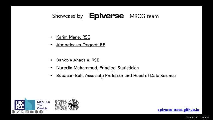 Epiverse-TRACE MRCG Showcase