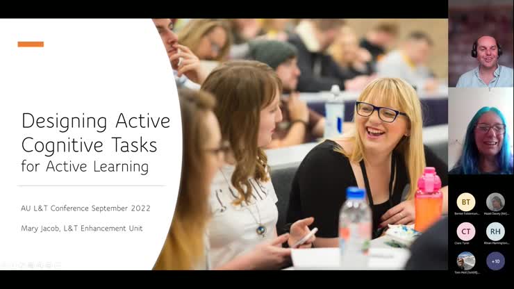 Designing Active Cognitive Tasks for Active Learning, Mary Jacob