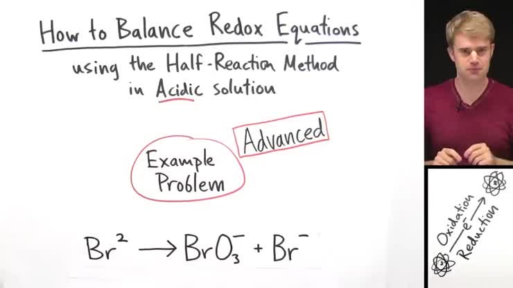 Balance Redox Equations in Acid Example 2 (Advanced)