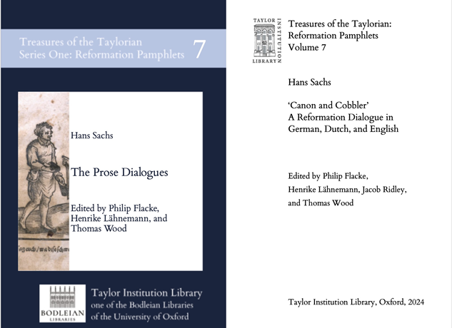 Taylor Editions: Reformation Pamphlets, 7: Hans Sachs, Canon and Cobbler