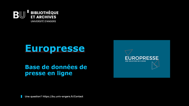 Europresse, base de données de presse en ligne