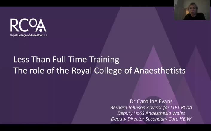 LTFT training and the role of the RCoA